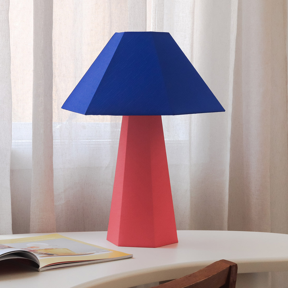 Blake Table Lamp - Azure Petal – Paola And Joy