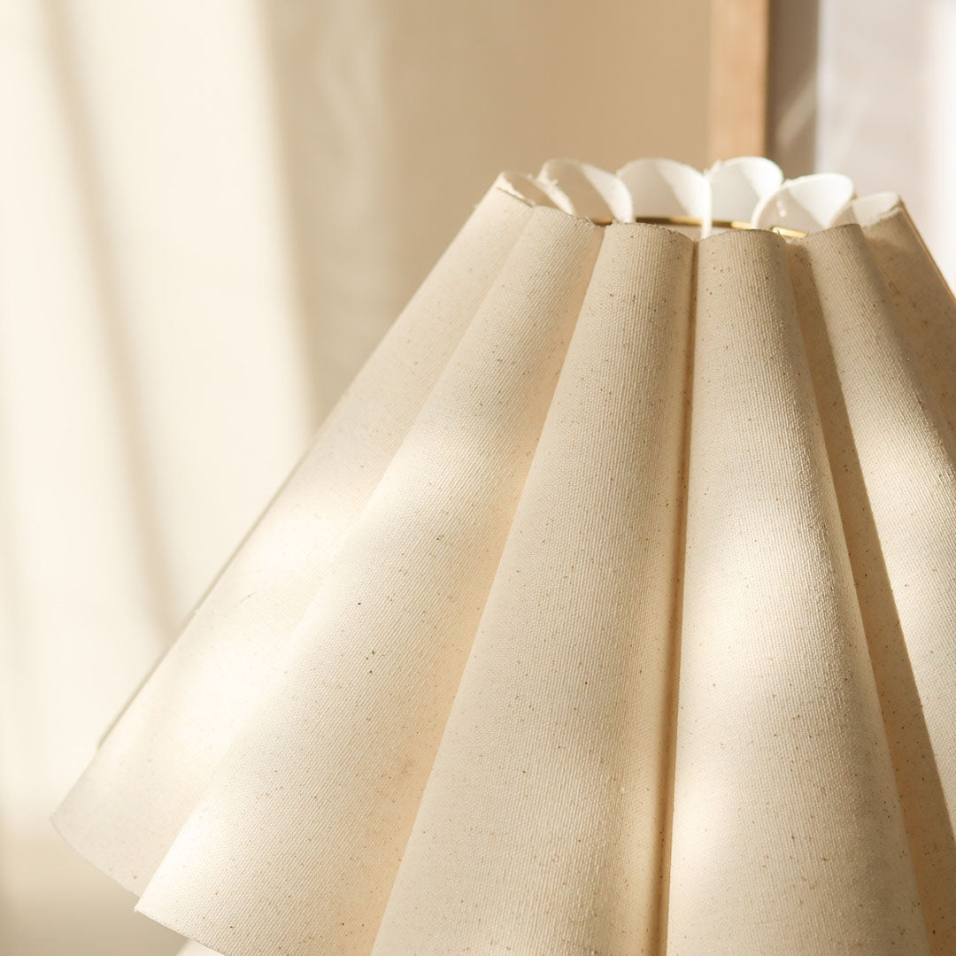 Cora Linen Lamp Shade – Vintage-Inspired Fluted Shade – Paola And Joy